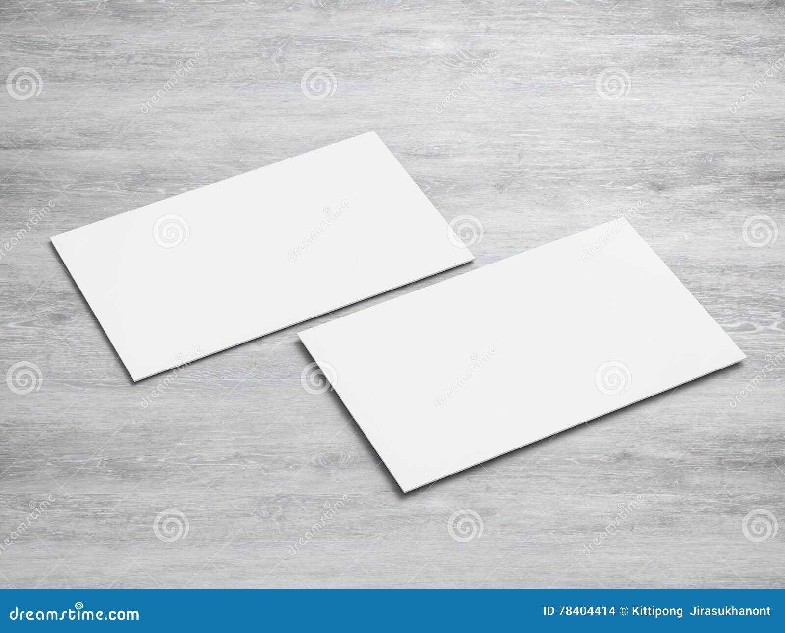 Blank Name Cards Front and Back Stock Illustration - Illustration of ...