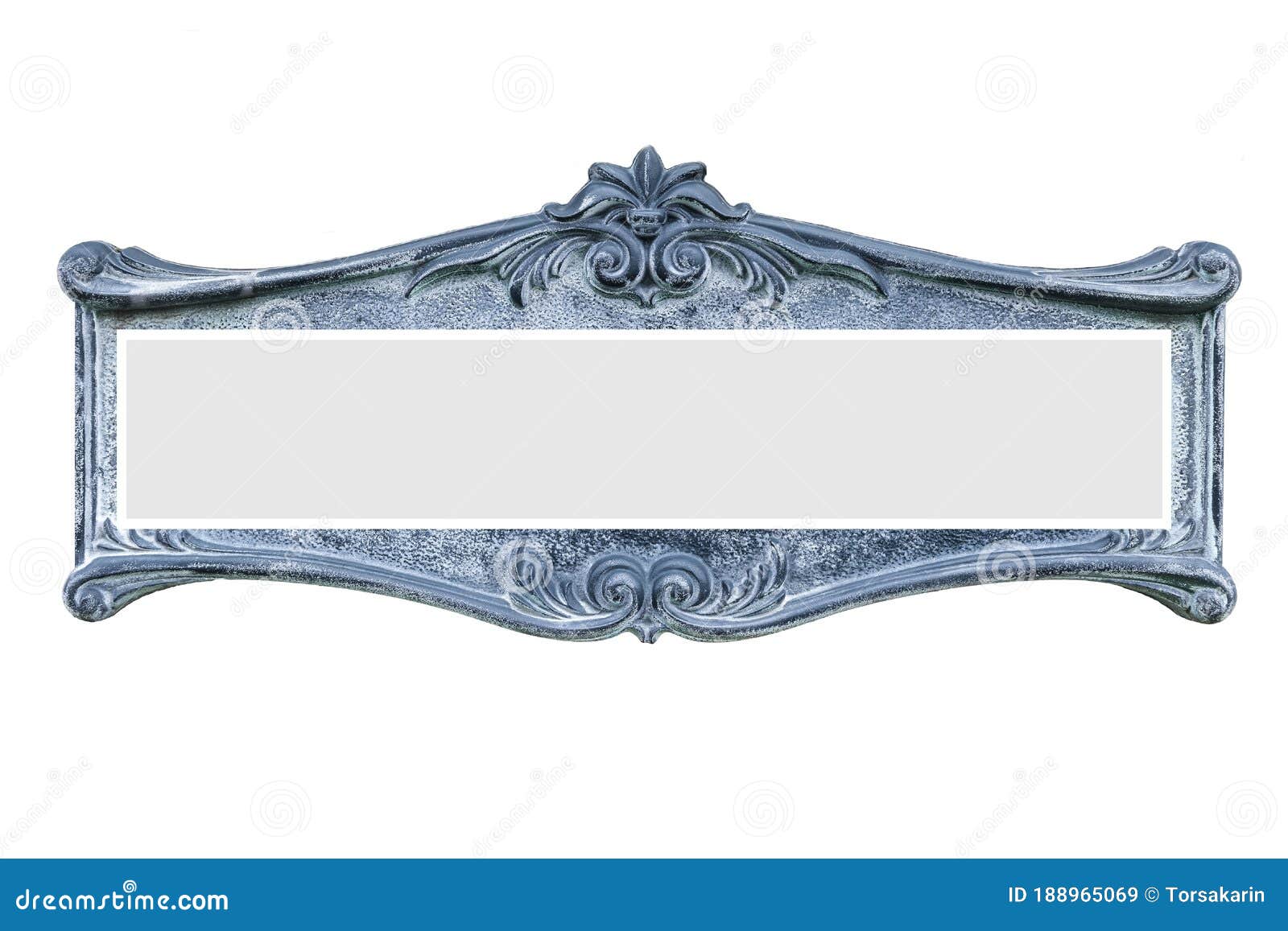 Blank name plate frame stock illustration. Illustration of material ...