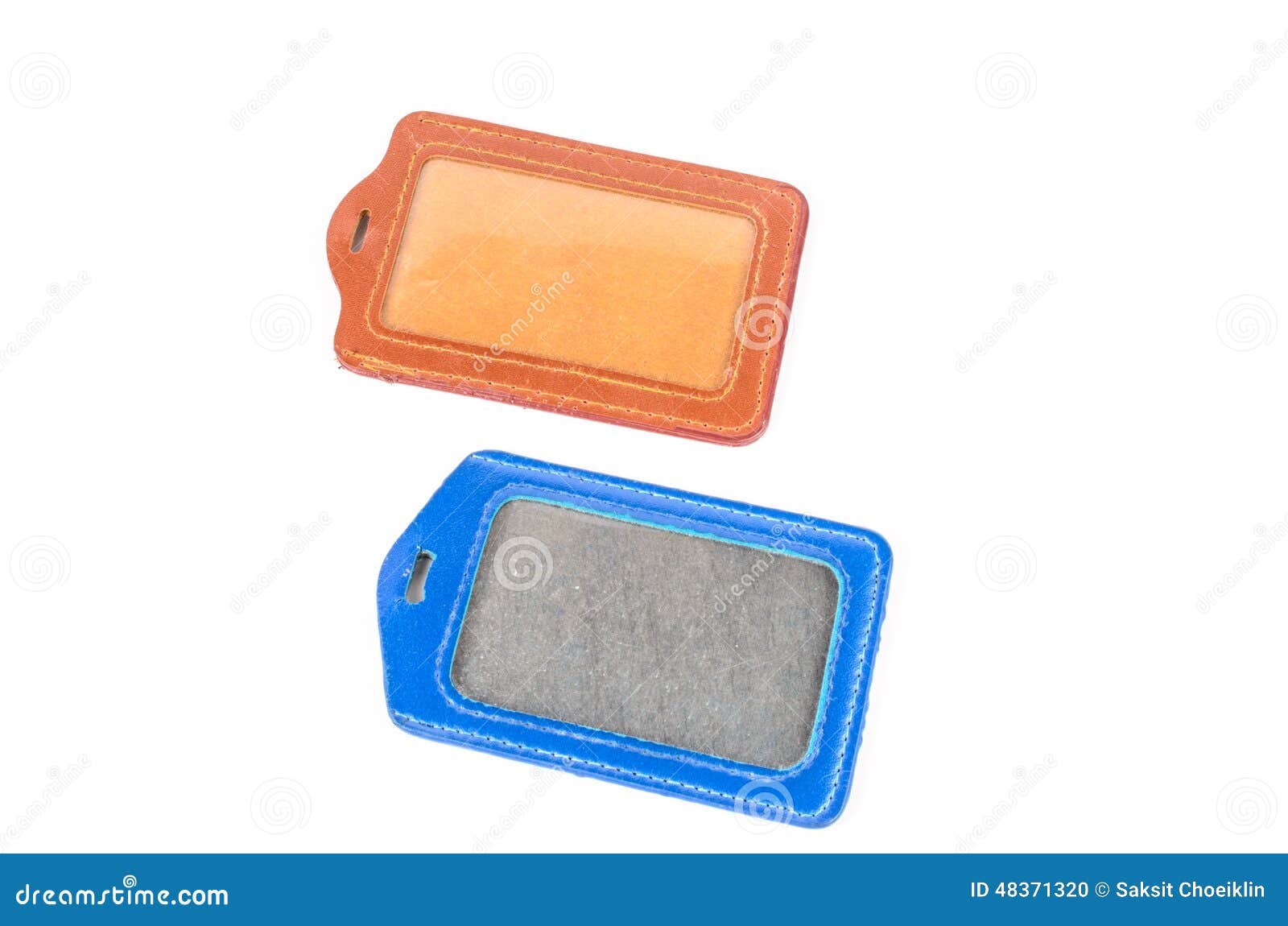 Blank Nametag With A Blue Border On A Dark Suit Jacket Royalty-Free ...