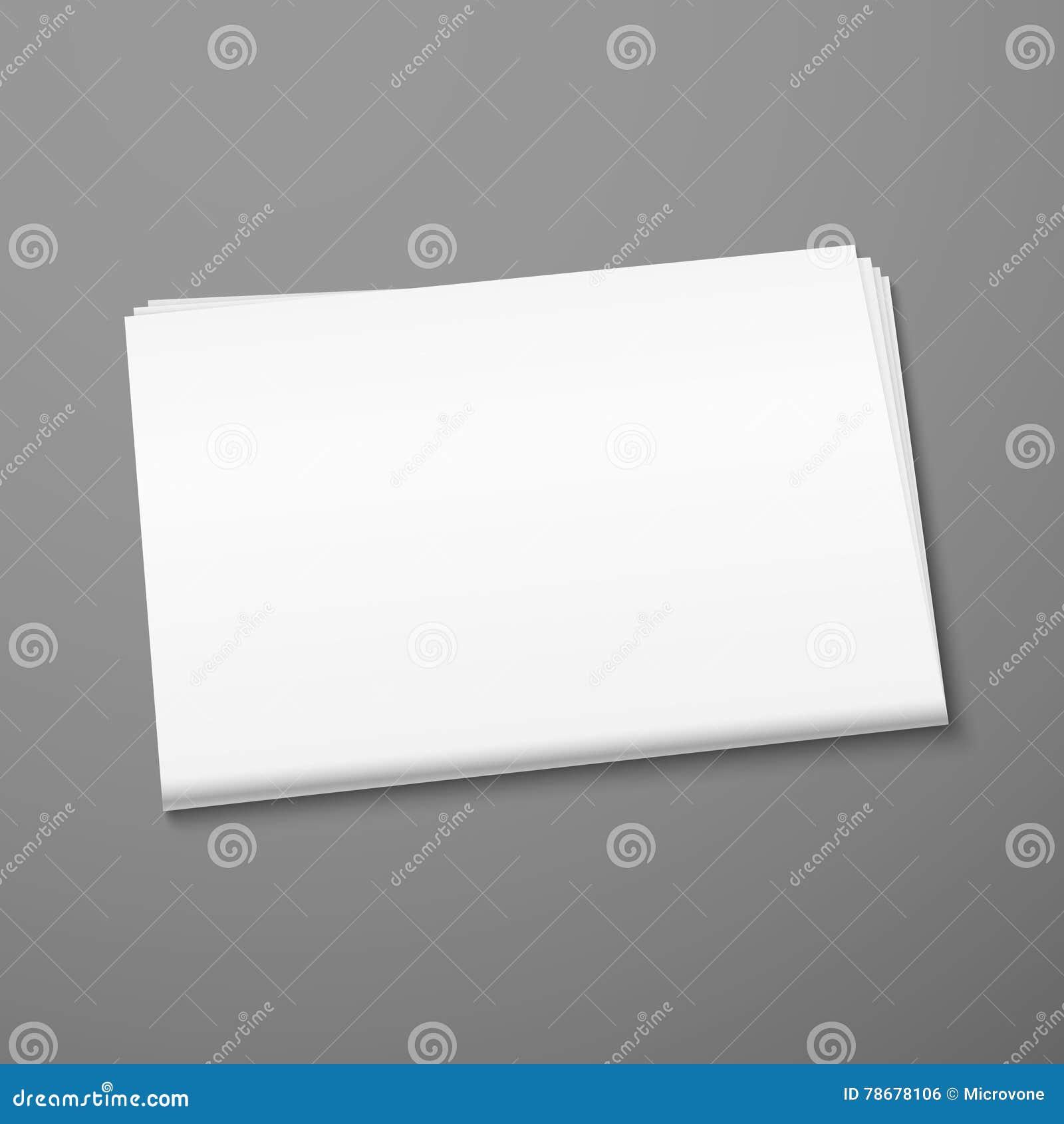 Blank newspaper mockup stock vector. Illustration of mockup - 78678106