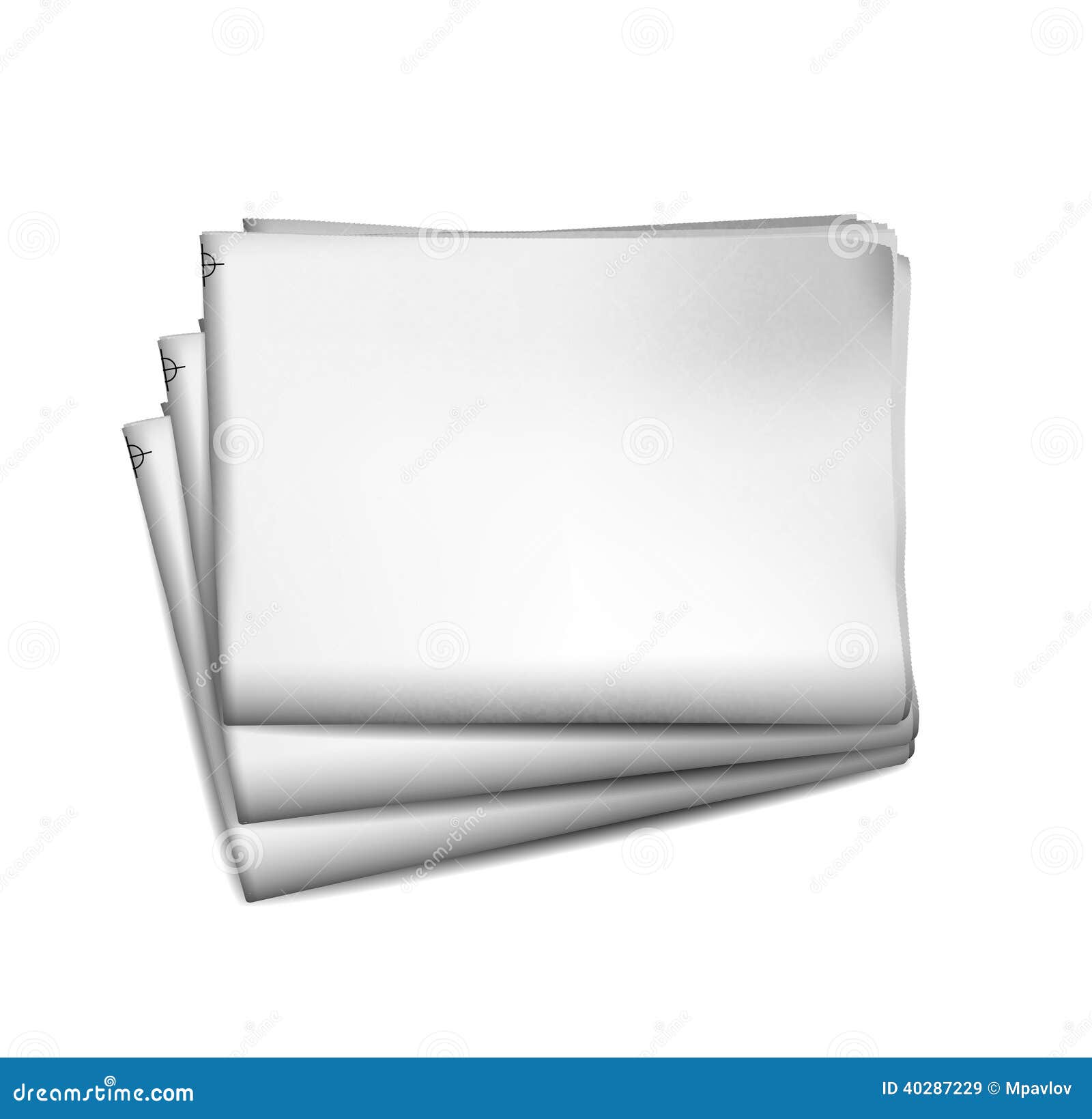 Blank Newspaper Template Vector Illustration | CartoonDealer.com #147680458