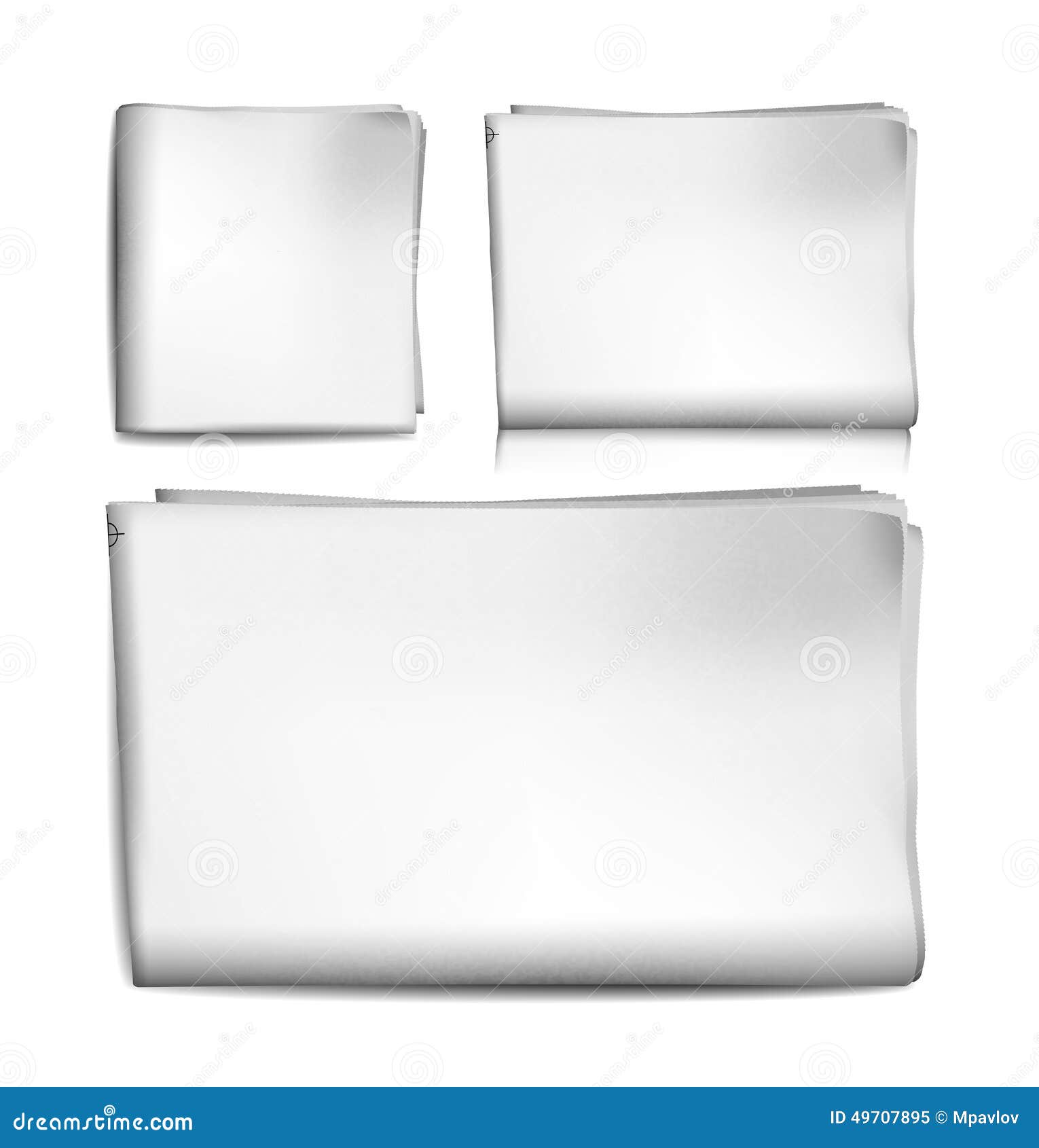 Blank newspaper stock vector. Illustration of perforation - 49707895