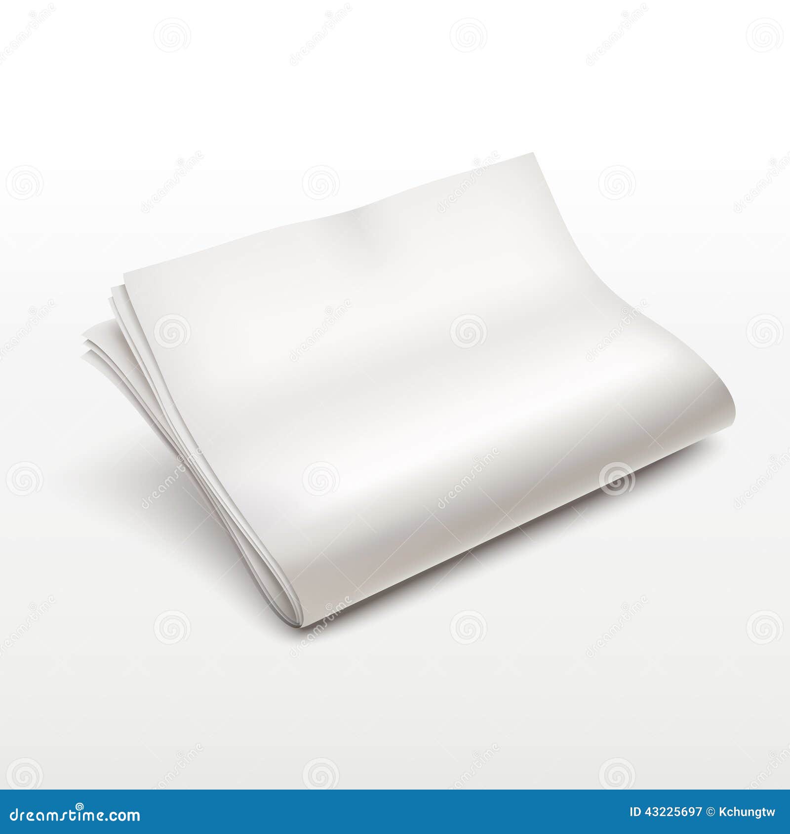 Blank newspaper template stock vector. Illustration of press - 43225697