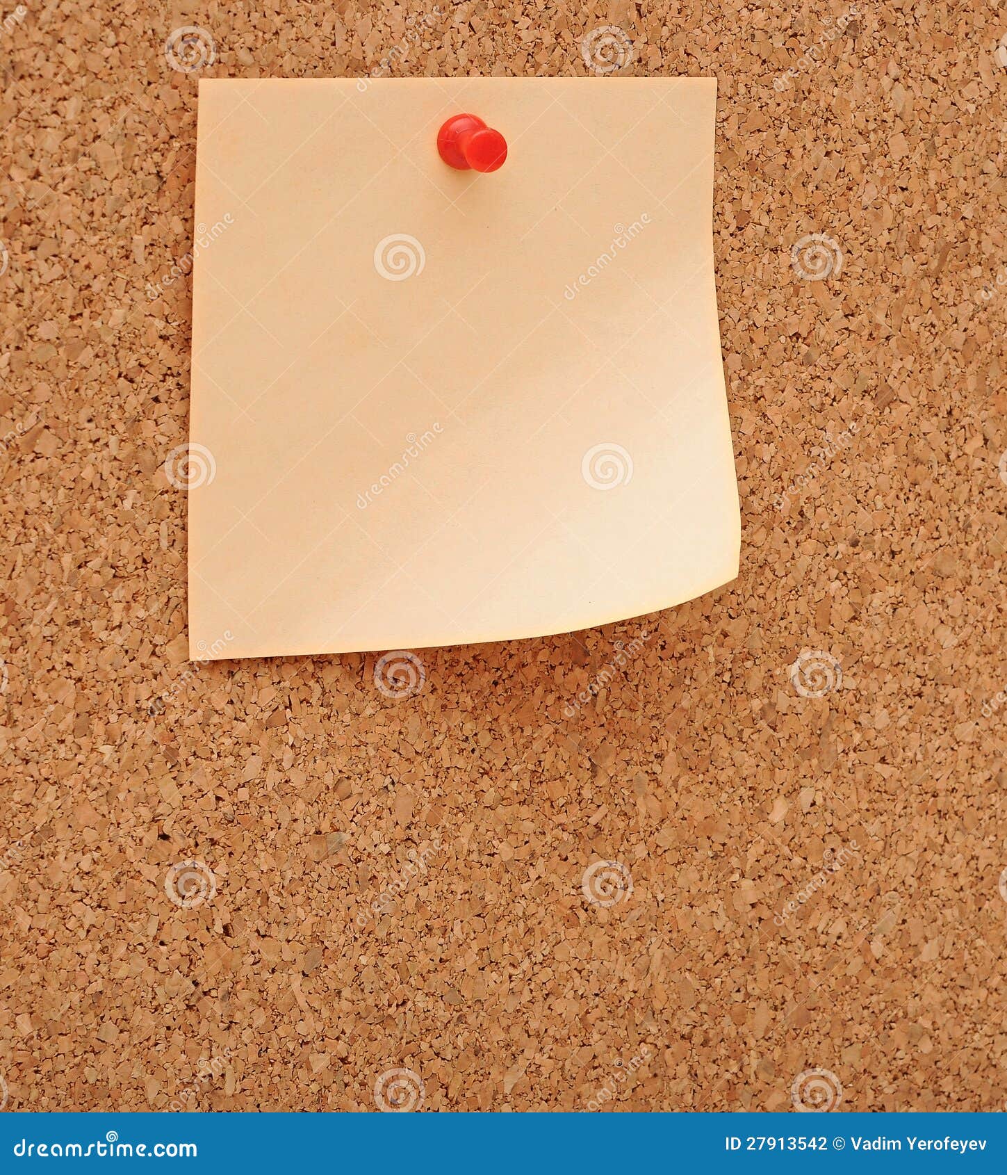Blank note stock photo. Image of empty, color, corkboard - 27913542