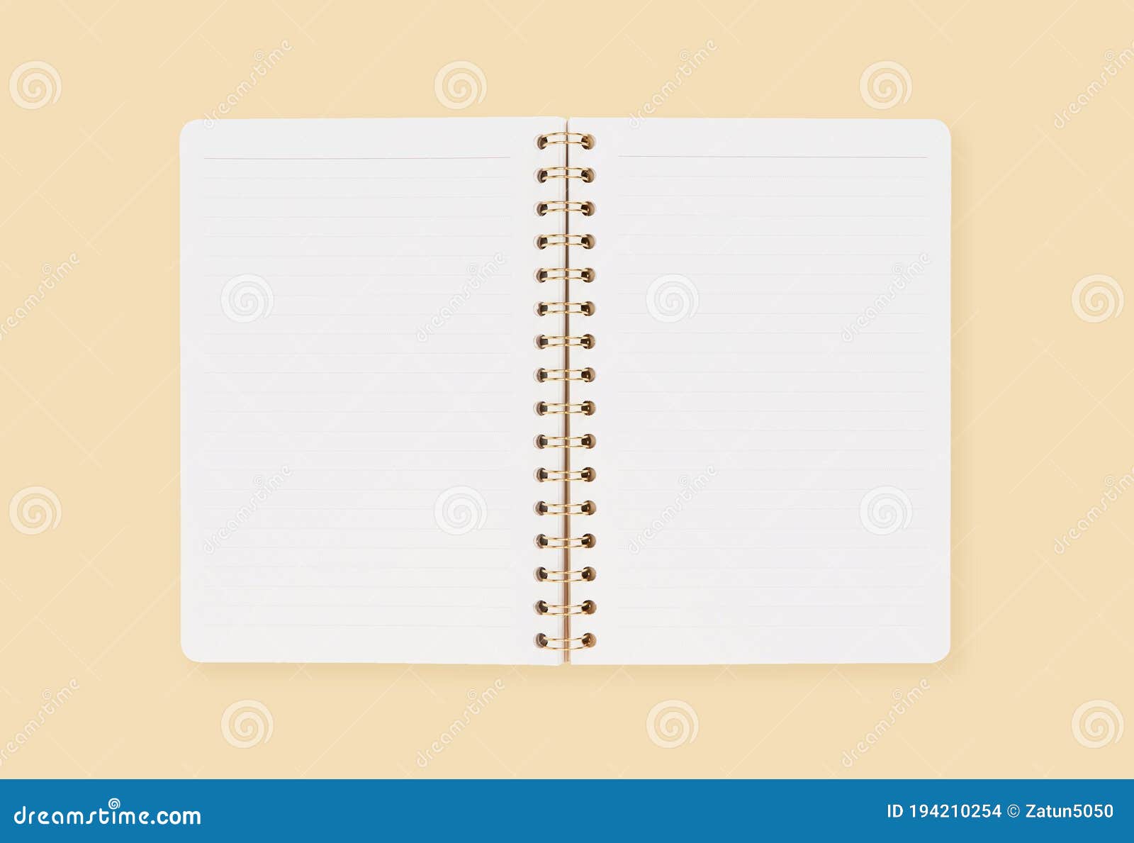 Blank Note Book Education, Open Diary Stock Photo - Image of letter ...