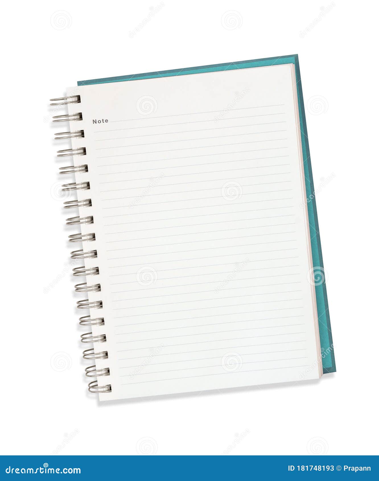 Blank a Note Book Isolated on White Stock Image - Image of binder, ring ...