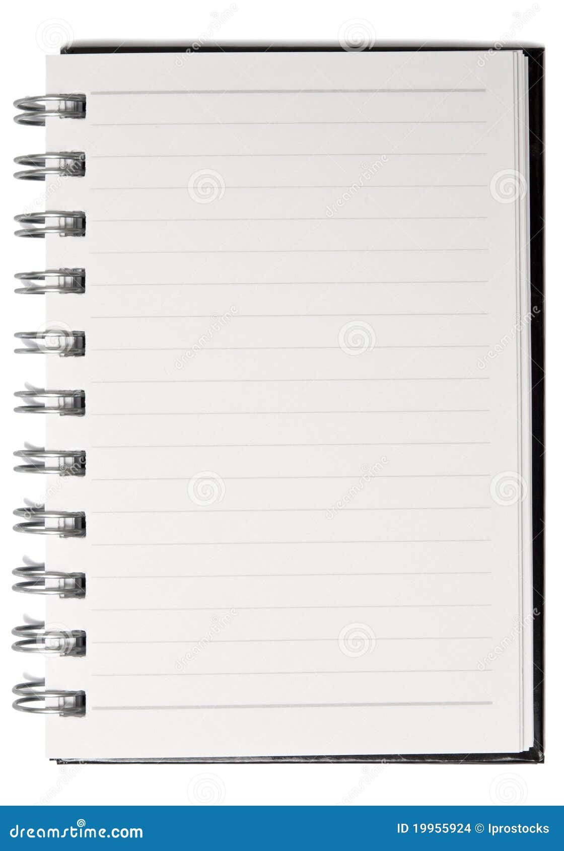 Blank Note Book with Ring Binder Stock Photo - Image of office, memo ...