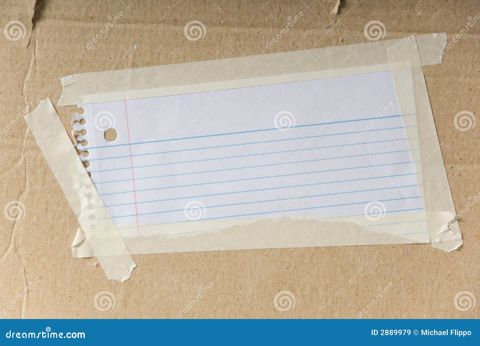 Blank note on cardboard stock image. Image of note, reminder - 2889979
