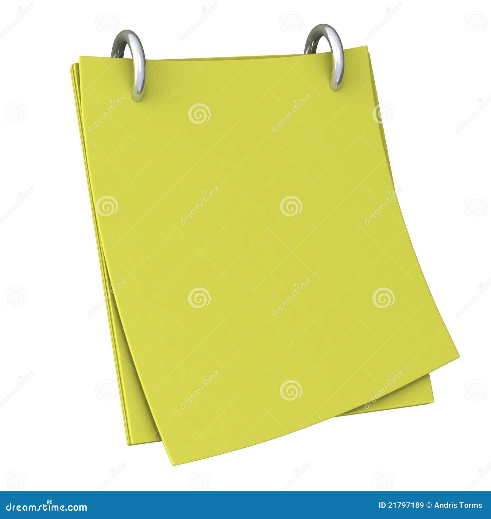 Blank note paper 3d stock illustration. Illustration of document - 21797189