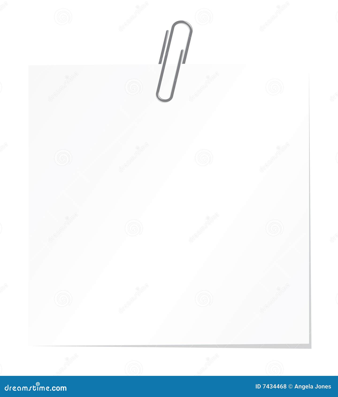 Blank note paper stock vector. Illustration of blank, announcement ...