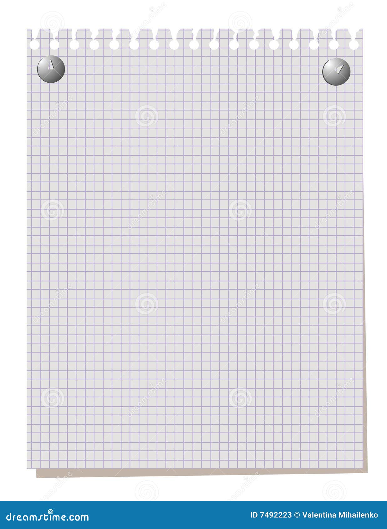 Blank note paper. stock vector. Illustration of copy, blank - 7492223