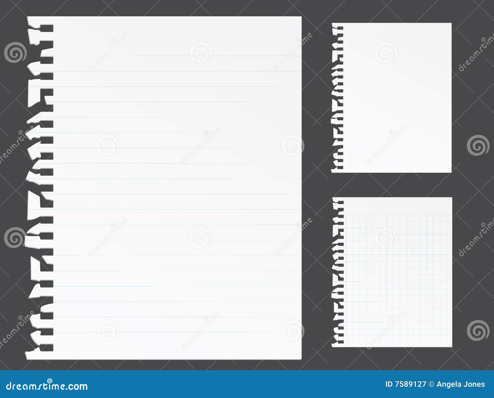 Blank note paper stock vector. Illustration of notepad - 7589127