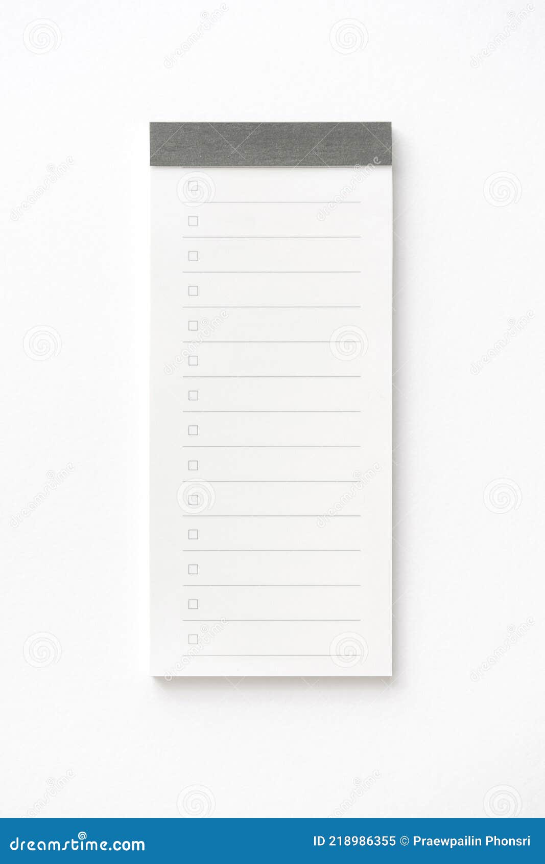 Blank Note Paper Pad Isolated on White with Clipping Path Stock Image ...