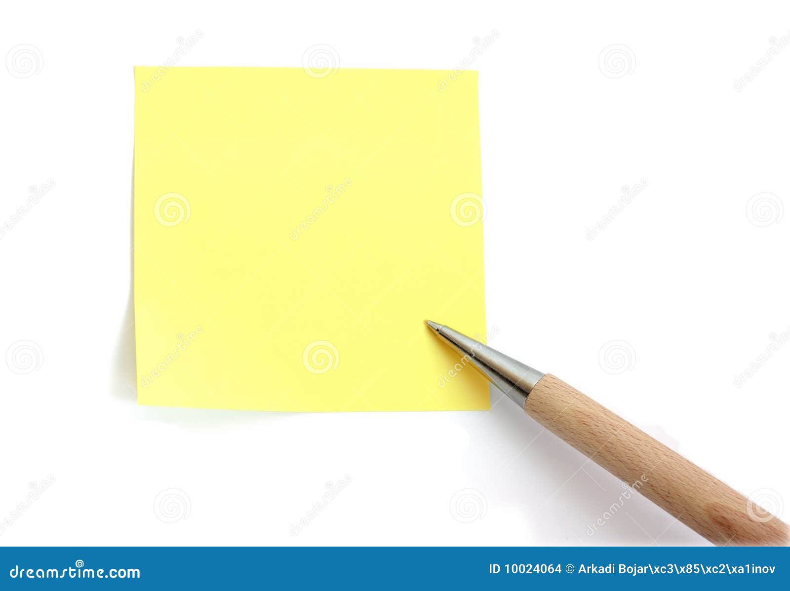 Blank note paper with pen stock photo. Image of writing - 10024064