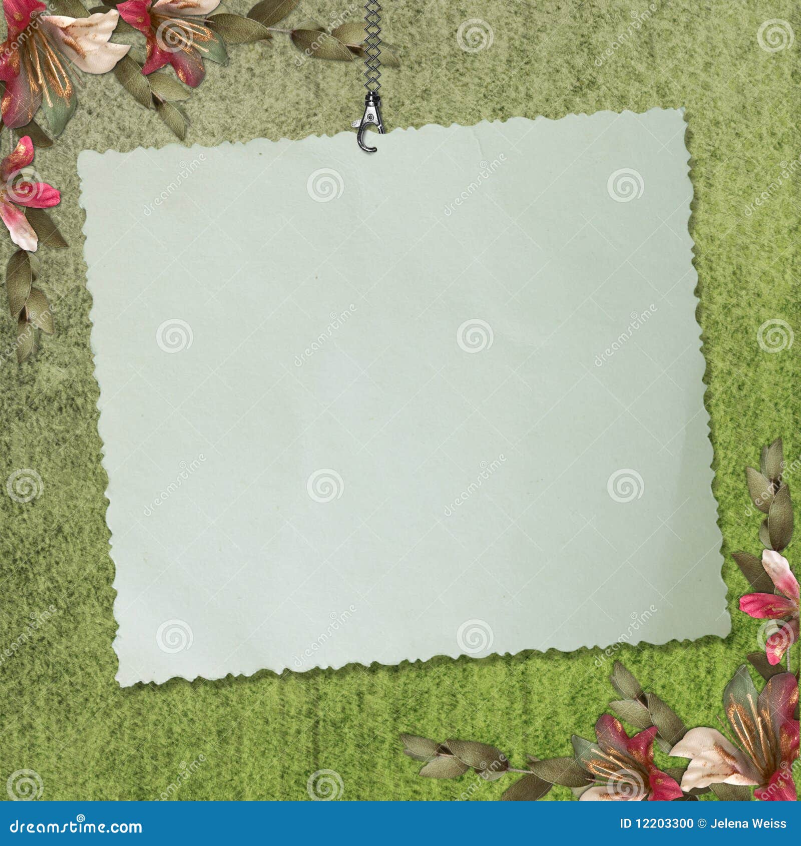Blank Note Paper on Textured Background Stock Illustration ...
