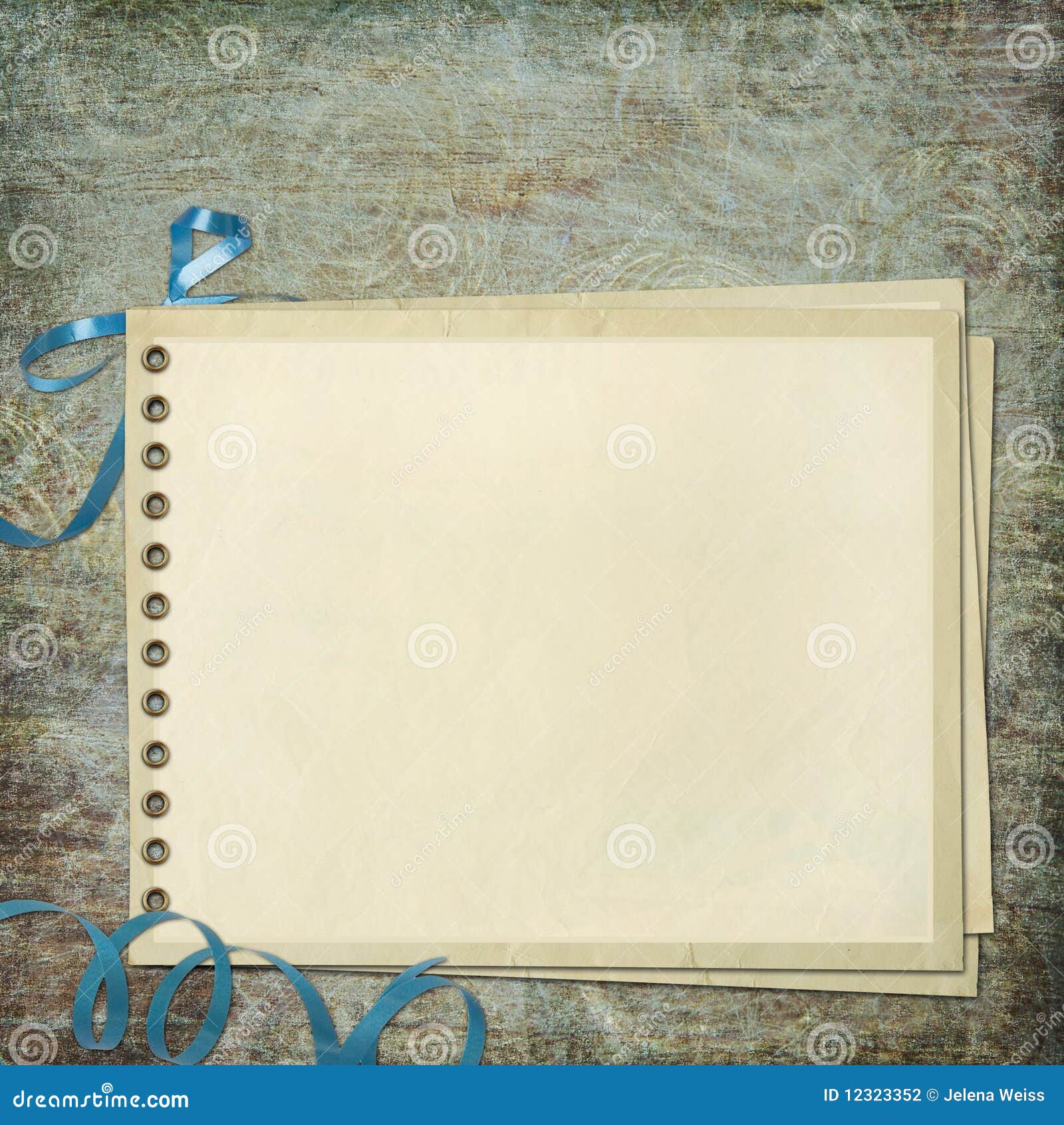 Blank Note Paper on Textured Background Stock Illustration ...
