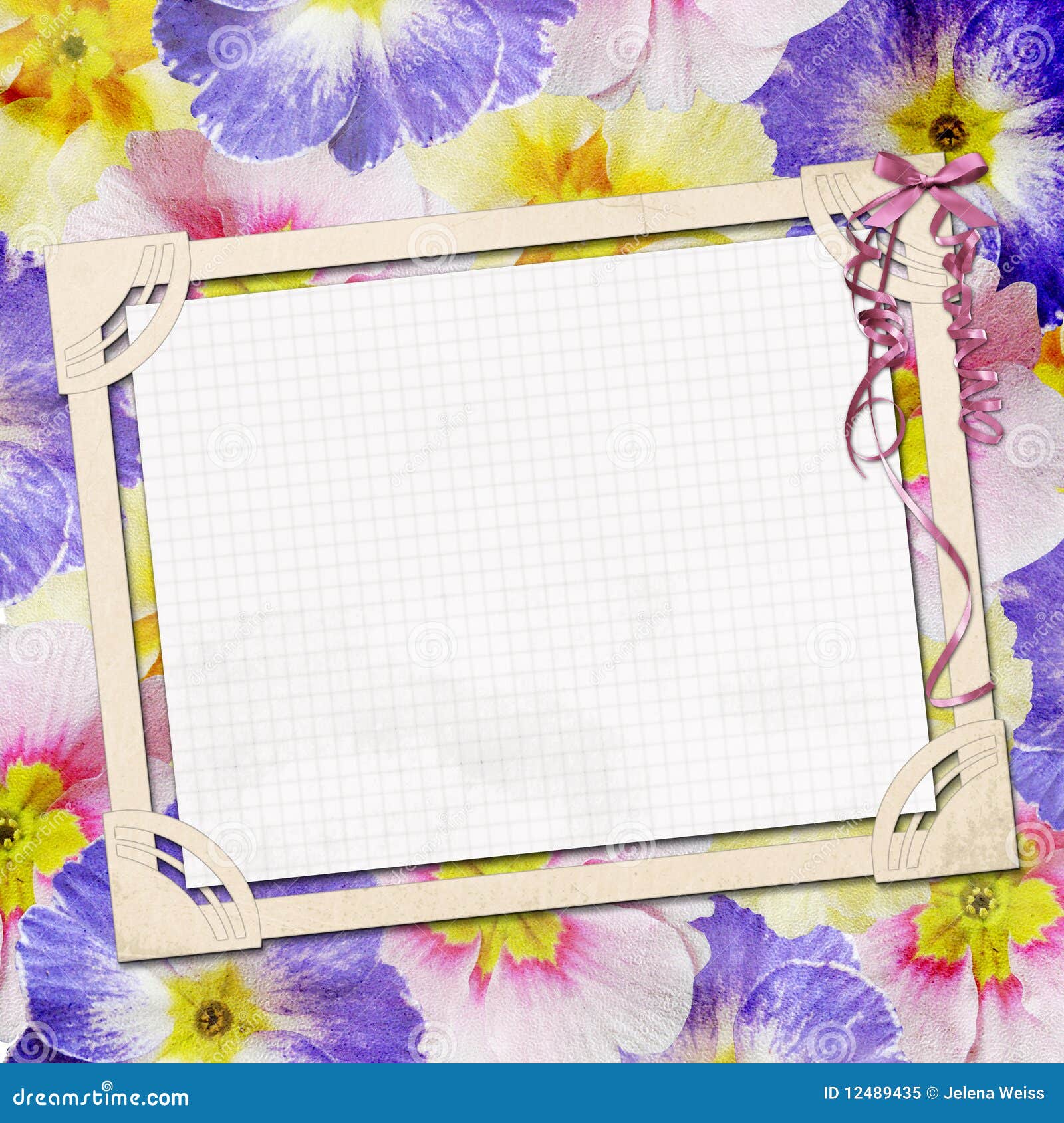 Blank Note Paper on Textured Background Stock Illustration ...