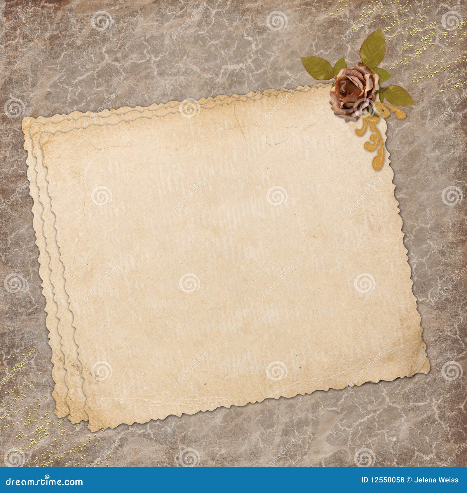 Blank Note Paper on Textured Background Stock Illustration ...
