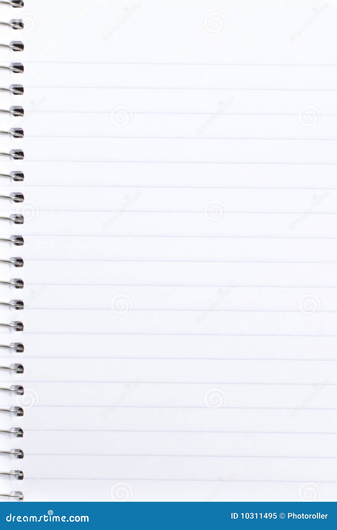 Blank Notebook stock image. Image of document, empty - 10311495