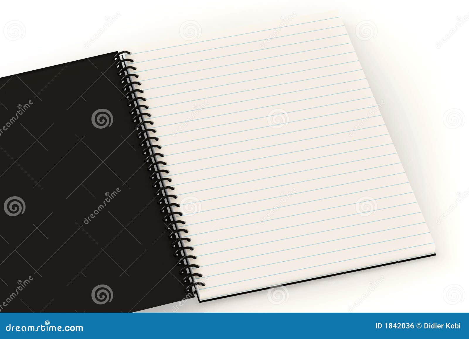 Blank Notebook stock illustration. Illustration of blank - 1842036