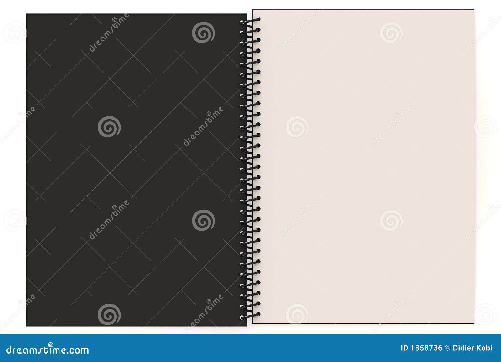 Blank Notebook stock illustration. Illustration of document - 1858736