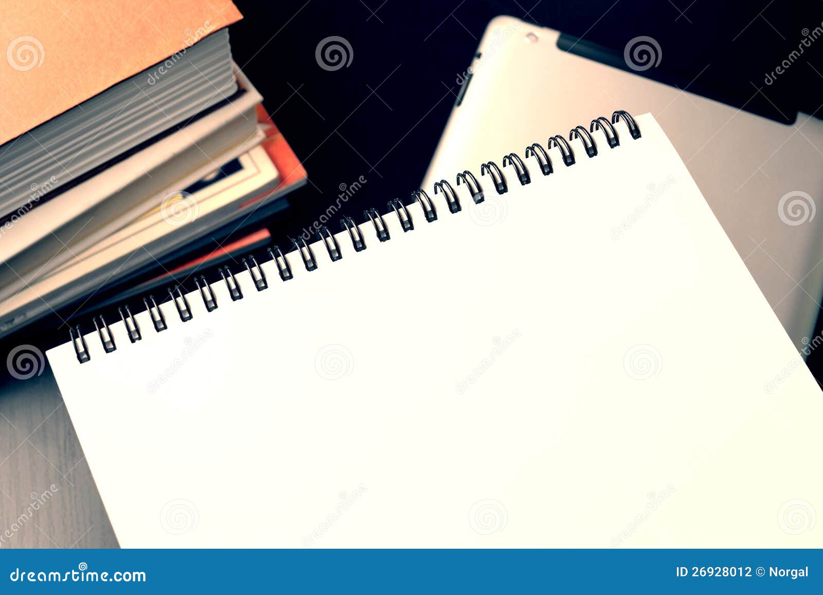 Blank notebook stock photo. Image of clipboard, remember - 26928012