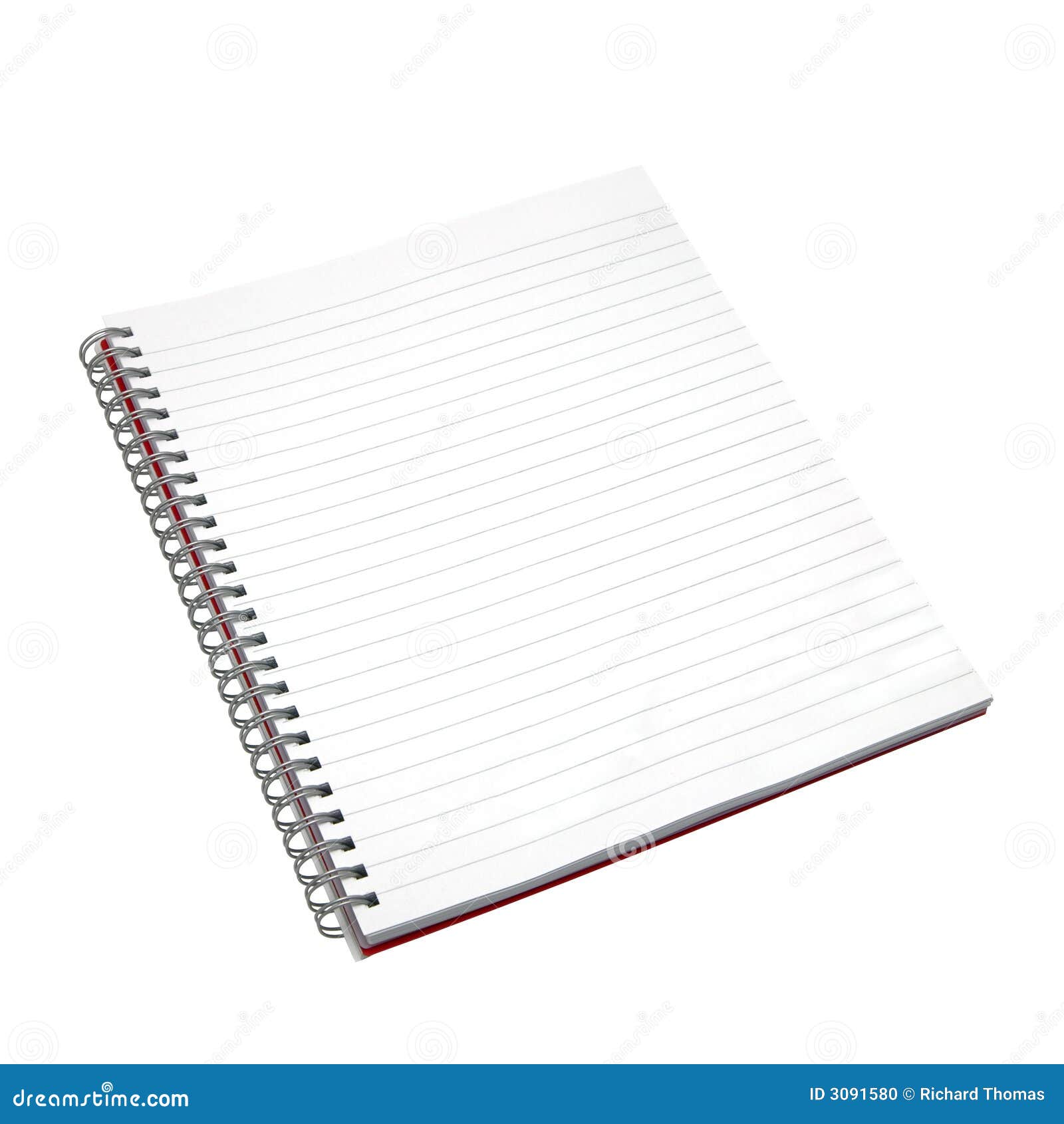 Blank notebook. stock photo. Image of ruled, reminder - 3091580