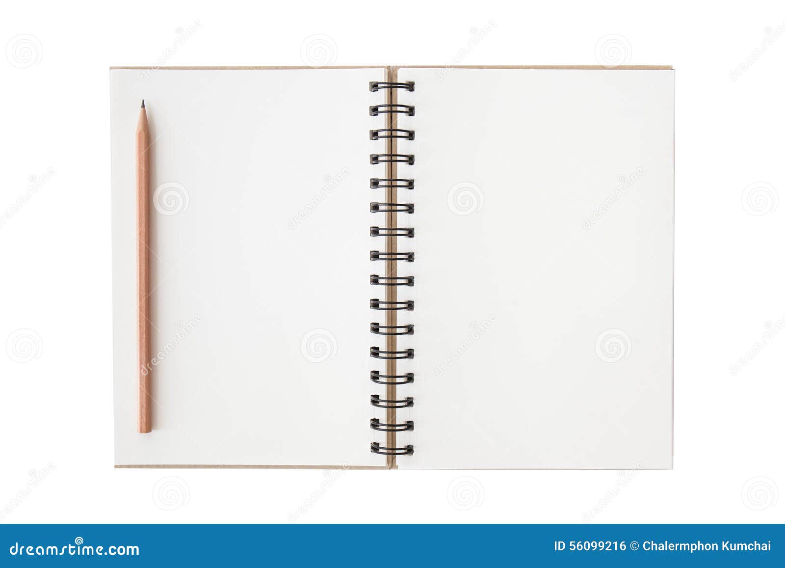 Blank Notebook with Blank Place for Text and Notes. Stock Photo - Image ...