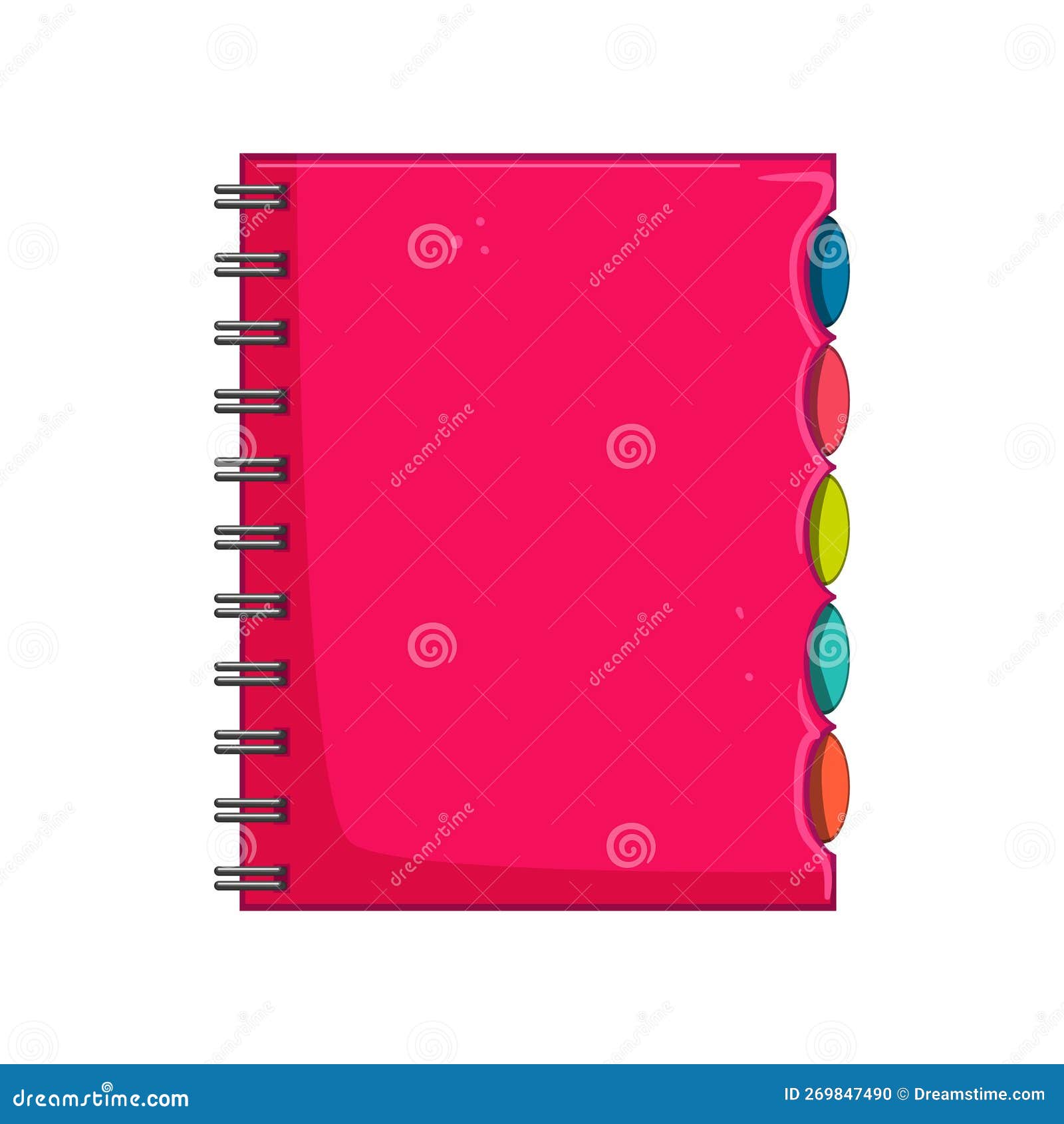 Blank Notebook Cartoon Vector Illustration Stock Vector - Illustration ...