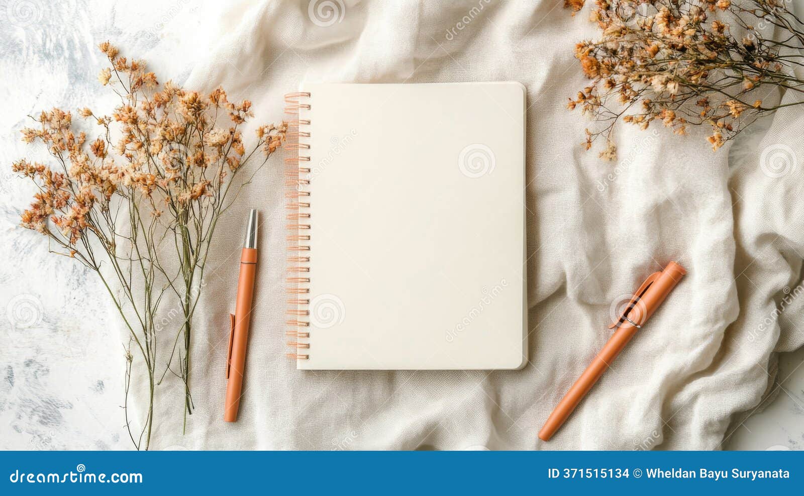 Beige Pens On Dark Wood Background: Elegant Mockup For Office Stati ...