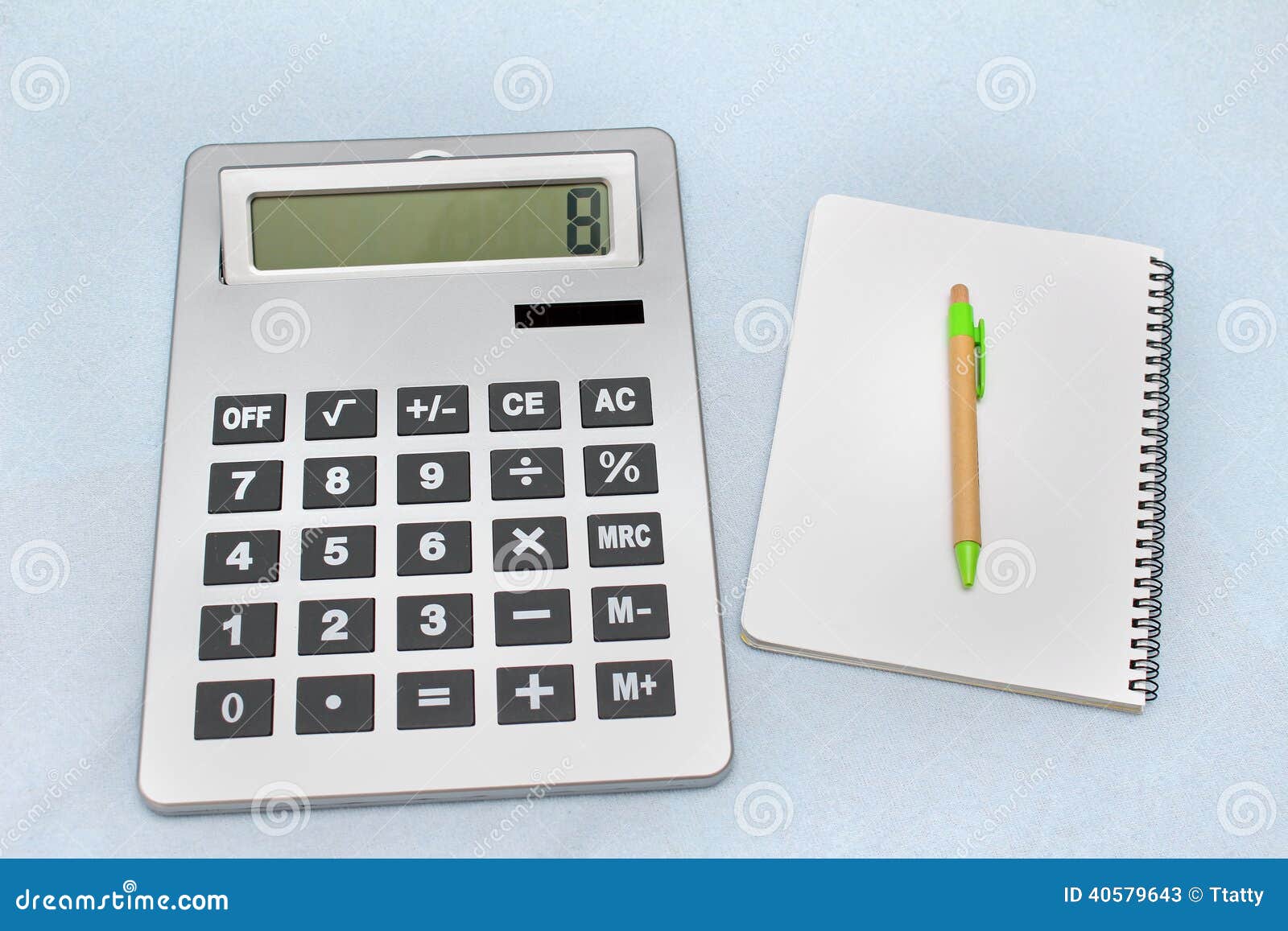 Blank notebook stock image. Image of calculator, document - 40579643