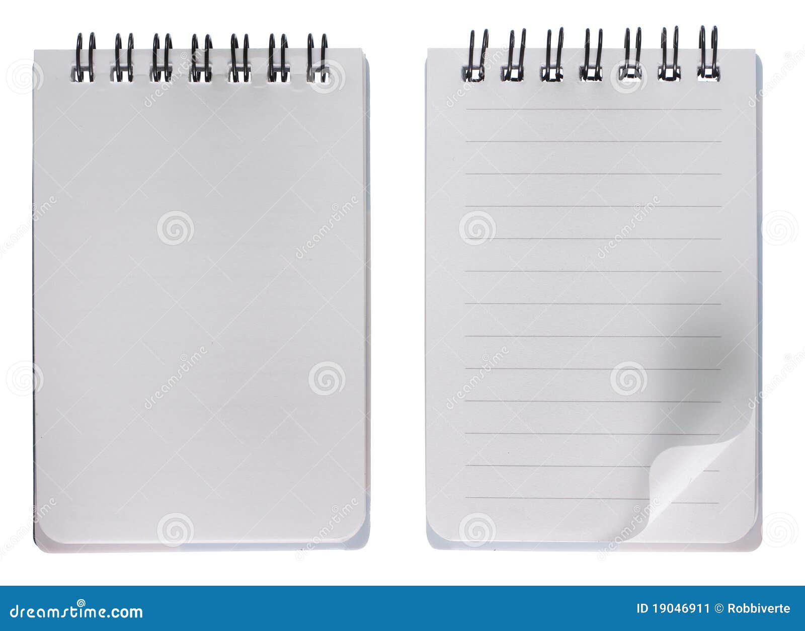 Blank Notebook with and without Grid Stock Image - Image of empty ...