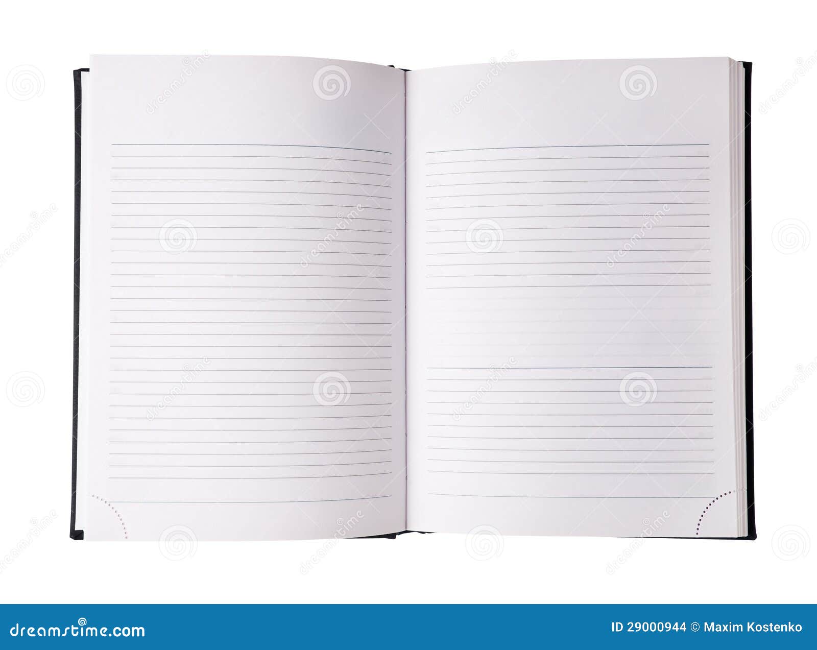 Blank notebook isolated stock photo. Image of meeting - 29000944