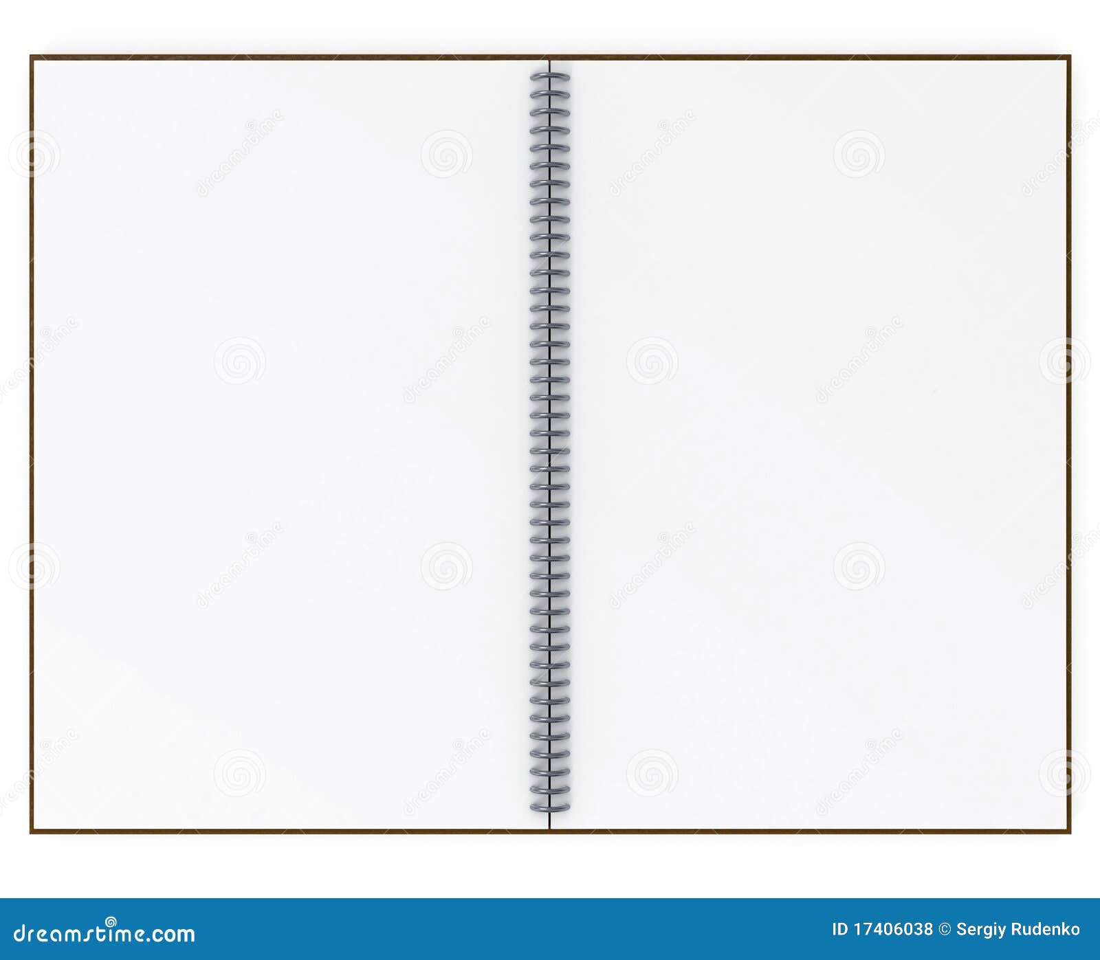 Blank Notebook With Lines For Writing And Spiral Binding. Vector ...