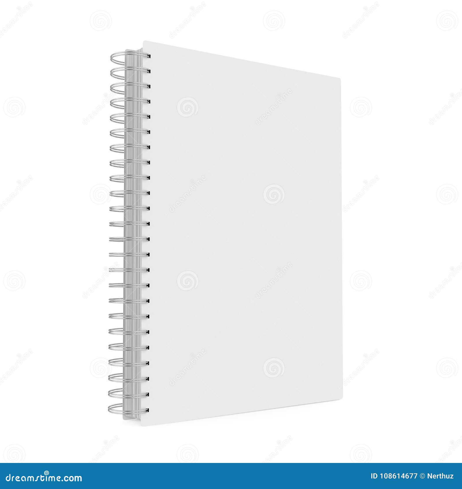 Blank Notebook Isolated stock illustration. Illustration of personal ...