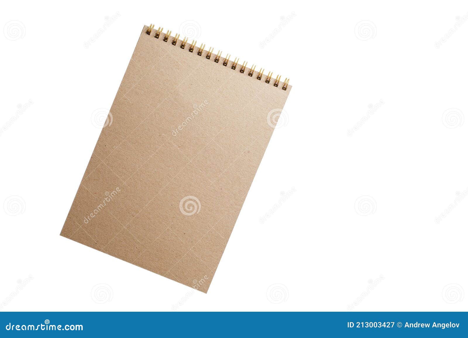 Blank Notebook with Notice Paper Isolated on White Background Cutout ...