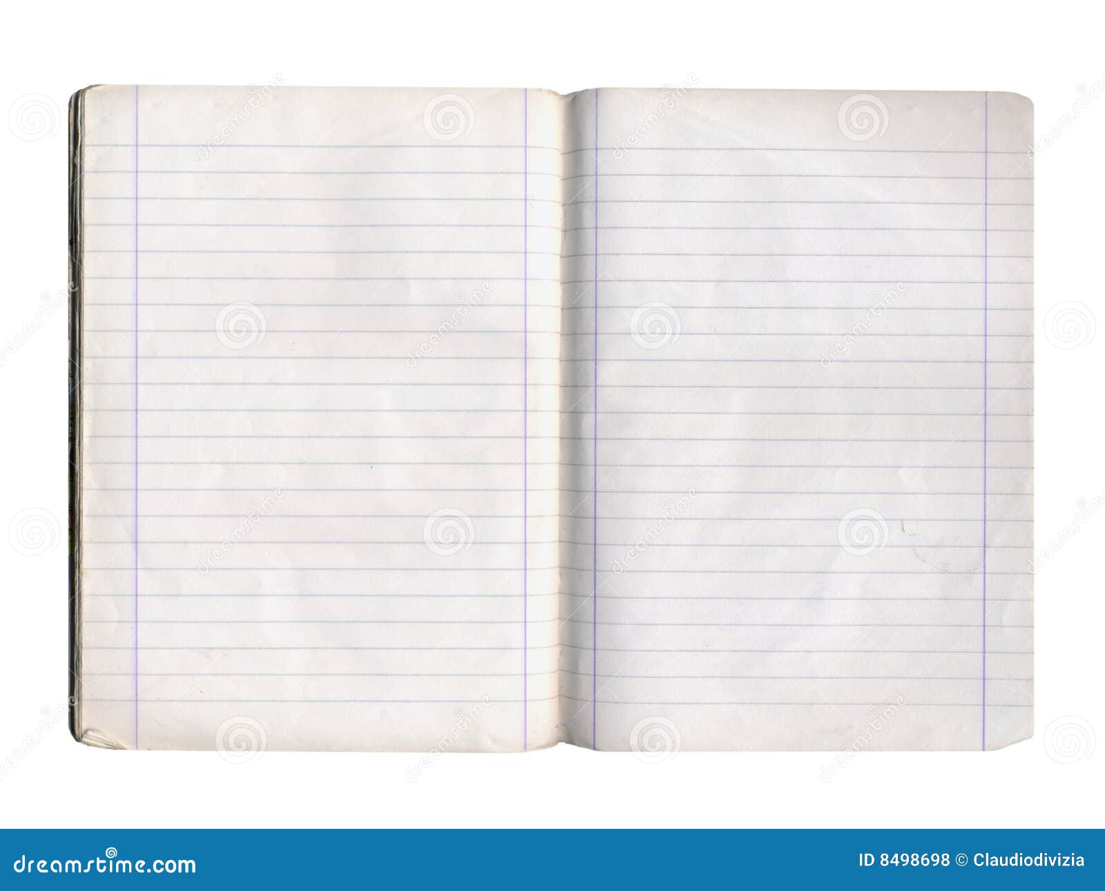Blank notebook page stock photo. Image of empty, page - 8498698