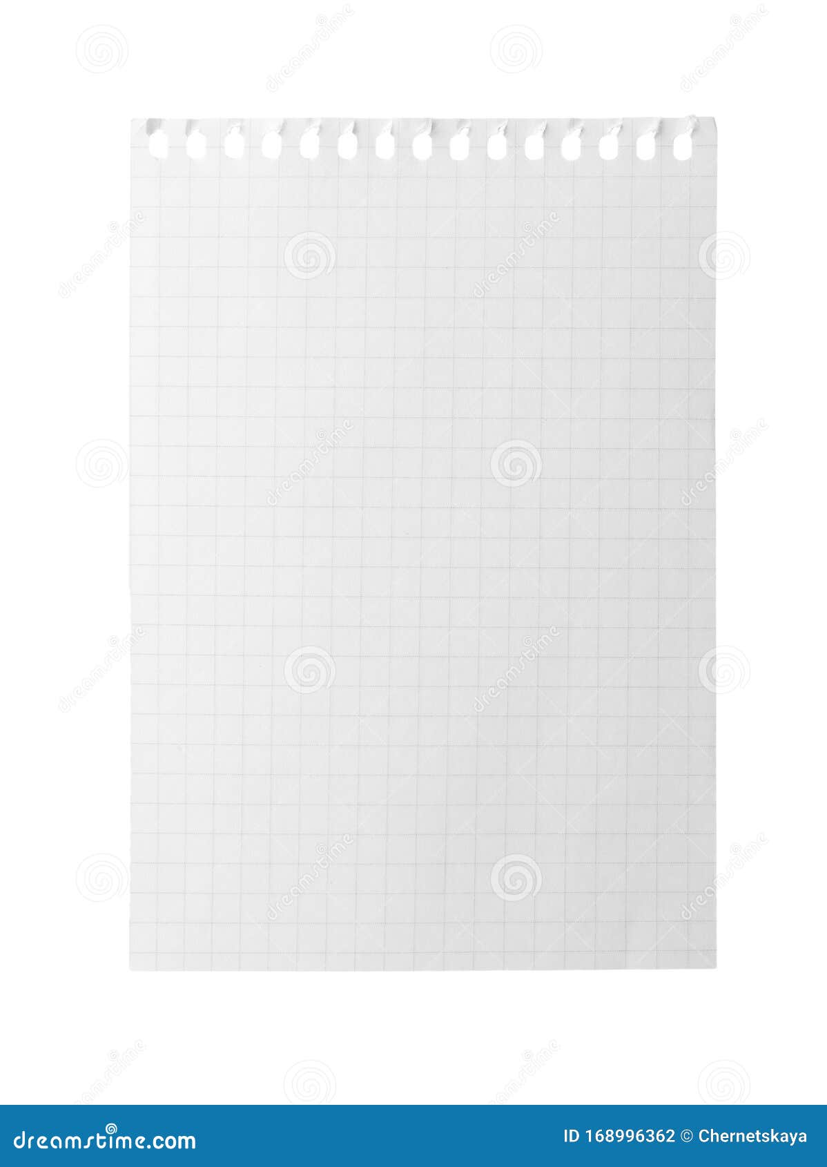 Blank Notebook Paper Isolated on White. Space for Design Stock Photo ...