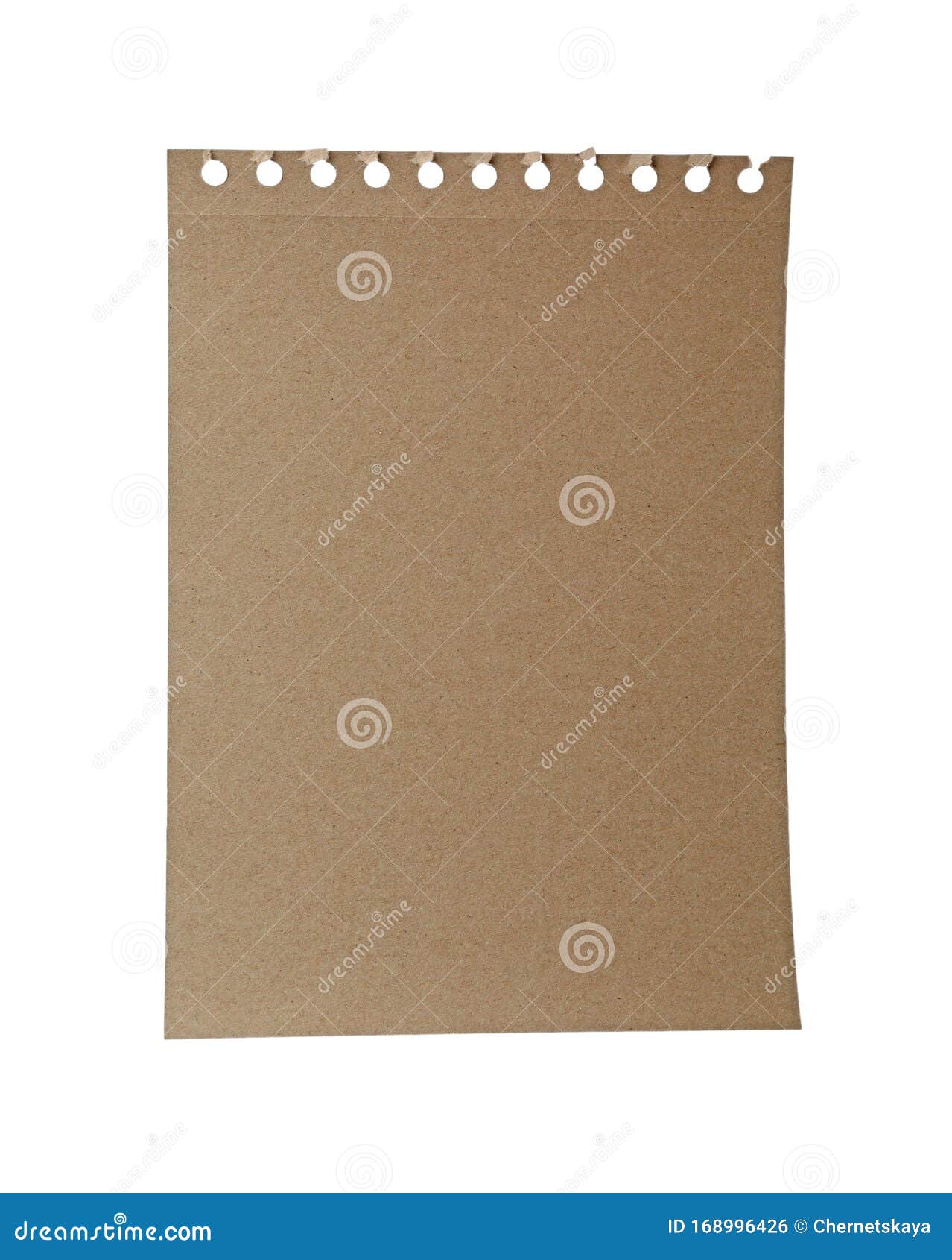 Blank Notebook Paper Isolated on White. Space for Design Stock Photo ...