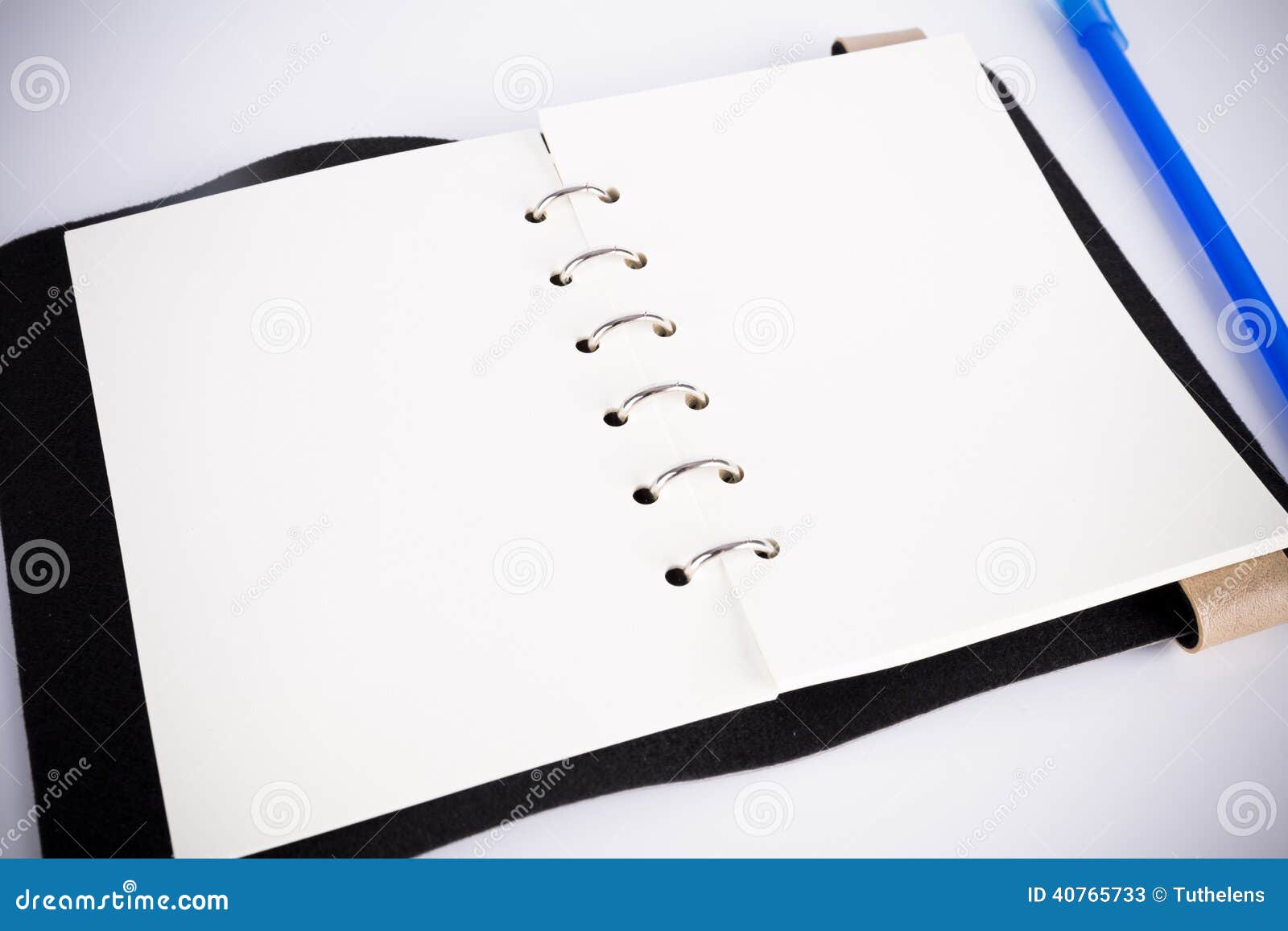 Blank notebook with pen stock image. Image of page, personal - 40765733
