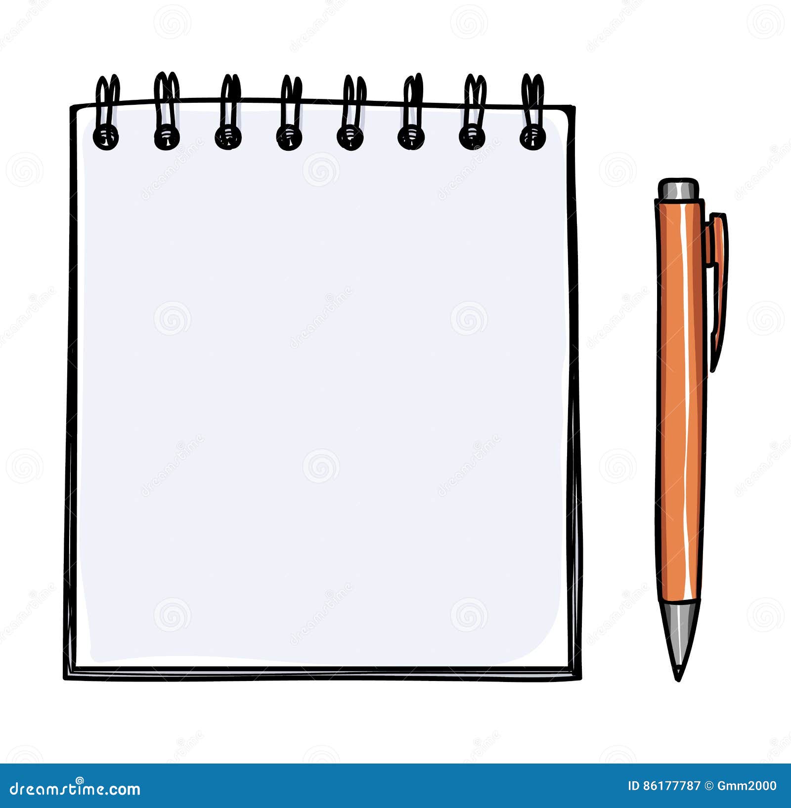 Blank Notepad Clipart