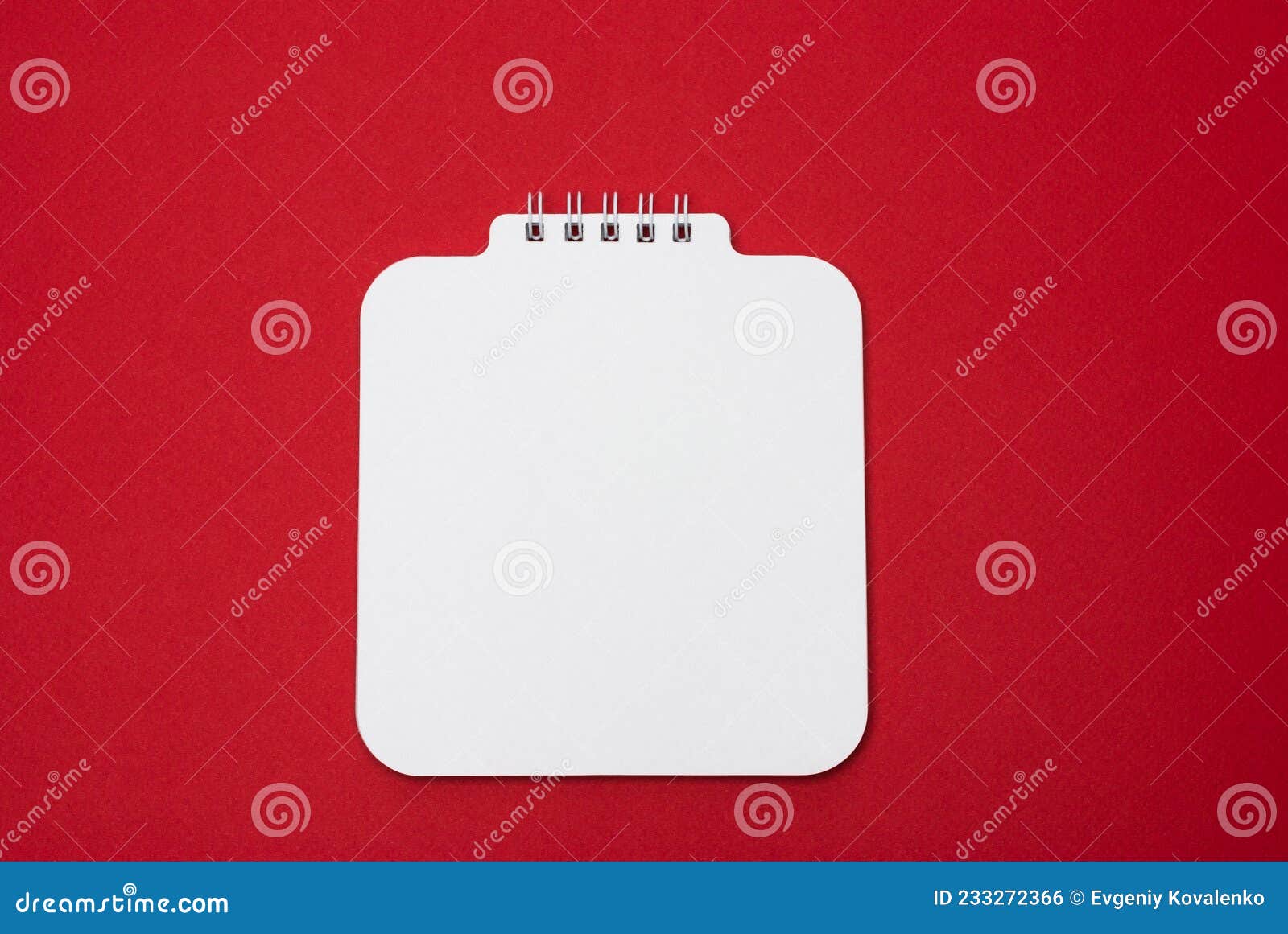 Blank Notebook on Red Background Stock Photo - Image of design, office ...
