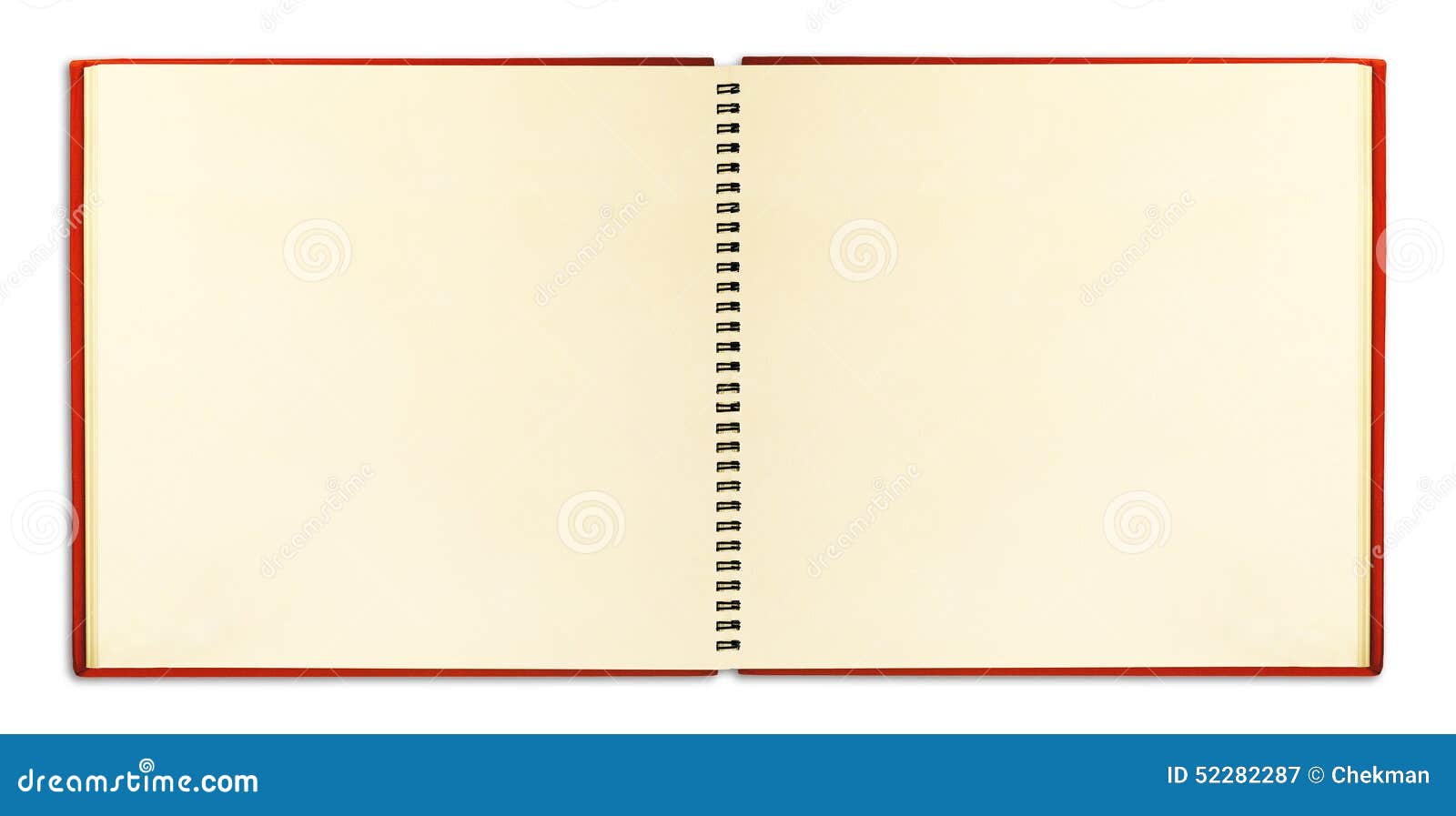 Blank Notebook with Ring Binder Stock Image - Image of design, note ...