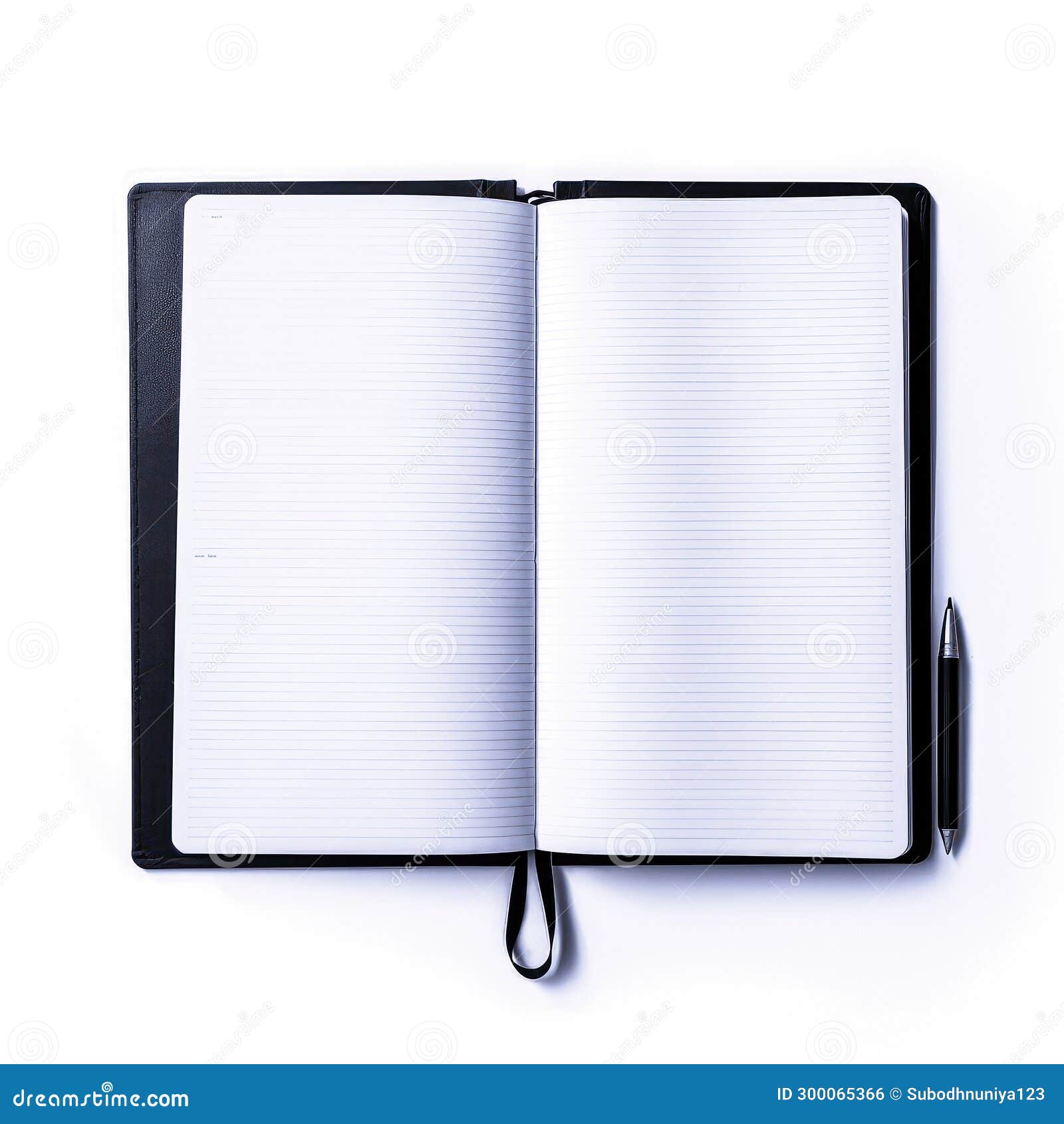 Blank Notebook Template for Writing or Drawing Stock Illustration ...
