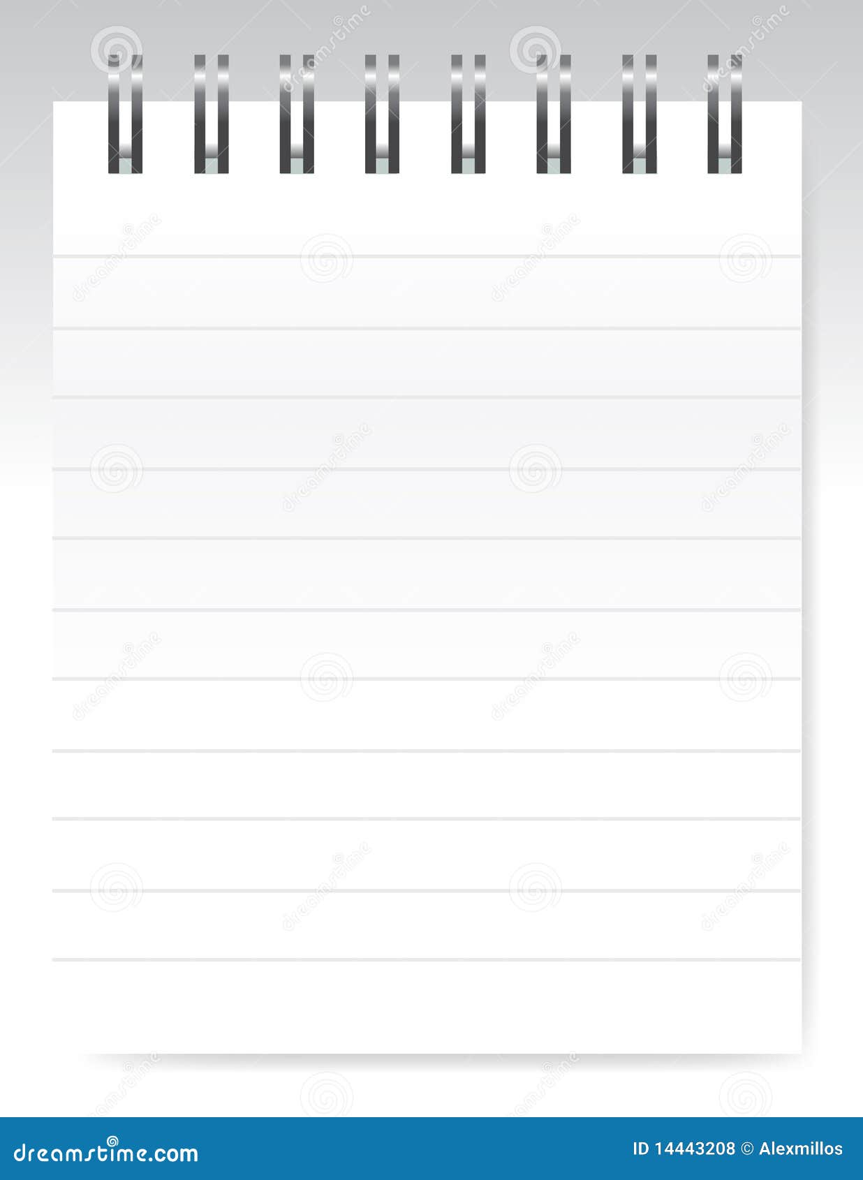 Blank notebook / vector stock vector. Illustration of management - 14443208