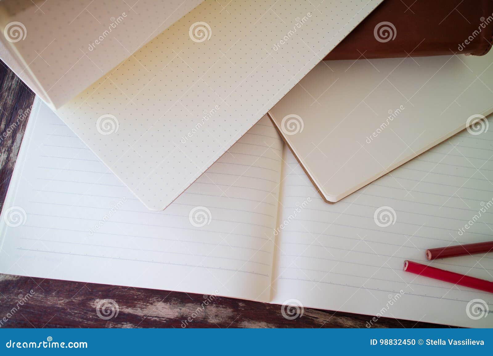 Blank notebooks stock photo. Image of notebook, blank - 98832450