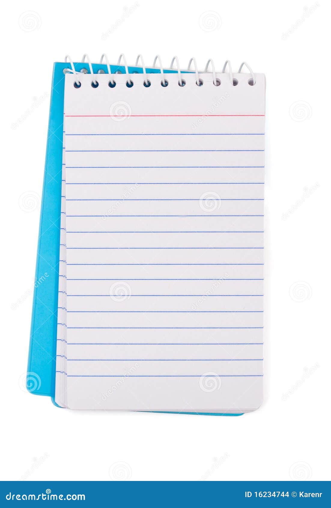 Blank Notepad stock photo. Image of isolated, overwhite - 16234744