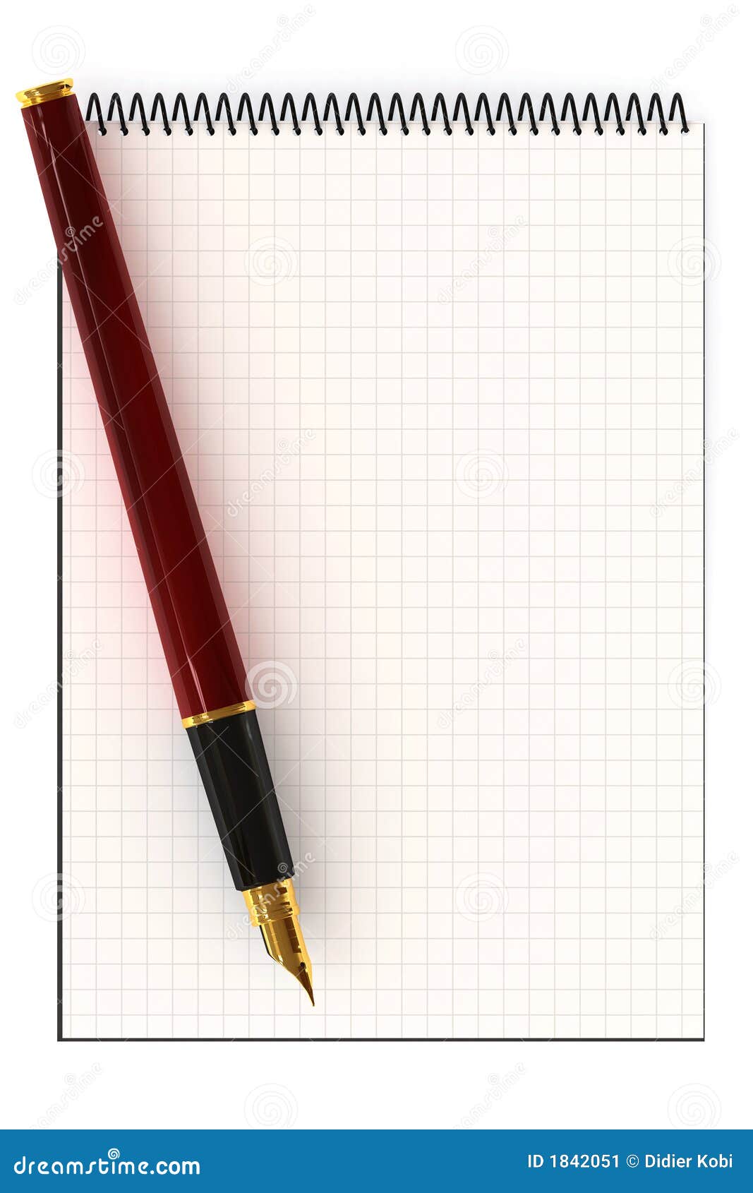 Blank Notepad stock illustration. Illustration of communication - 1842051