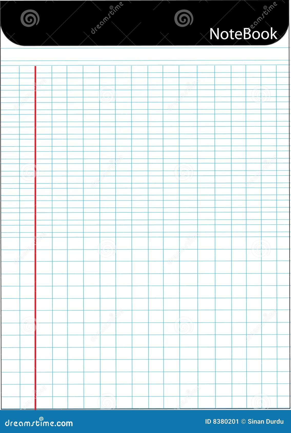 Blank notepad stock illustration. Illustration of copy - 8380201