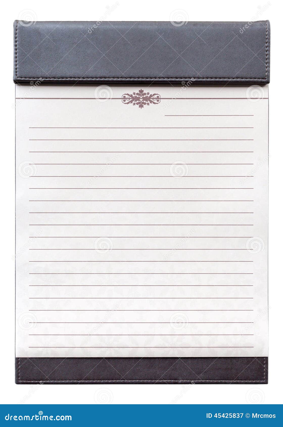 Blank Notepad on the Brown Clipboard in Meeting Room. Stock Image ...